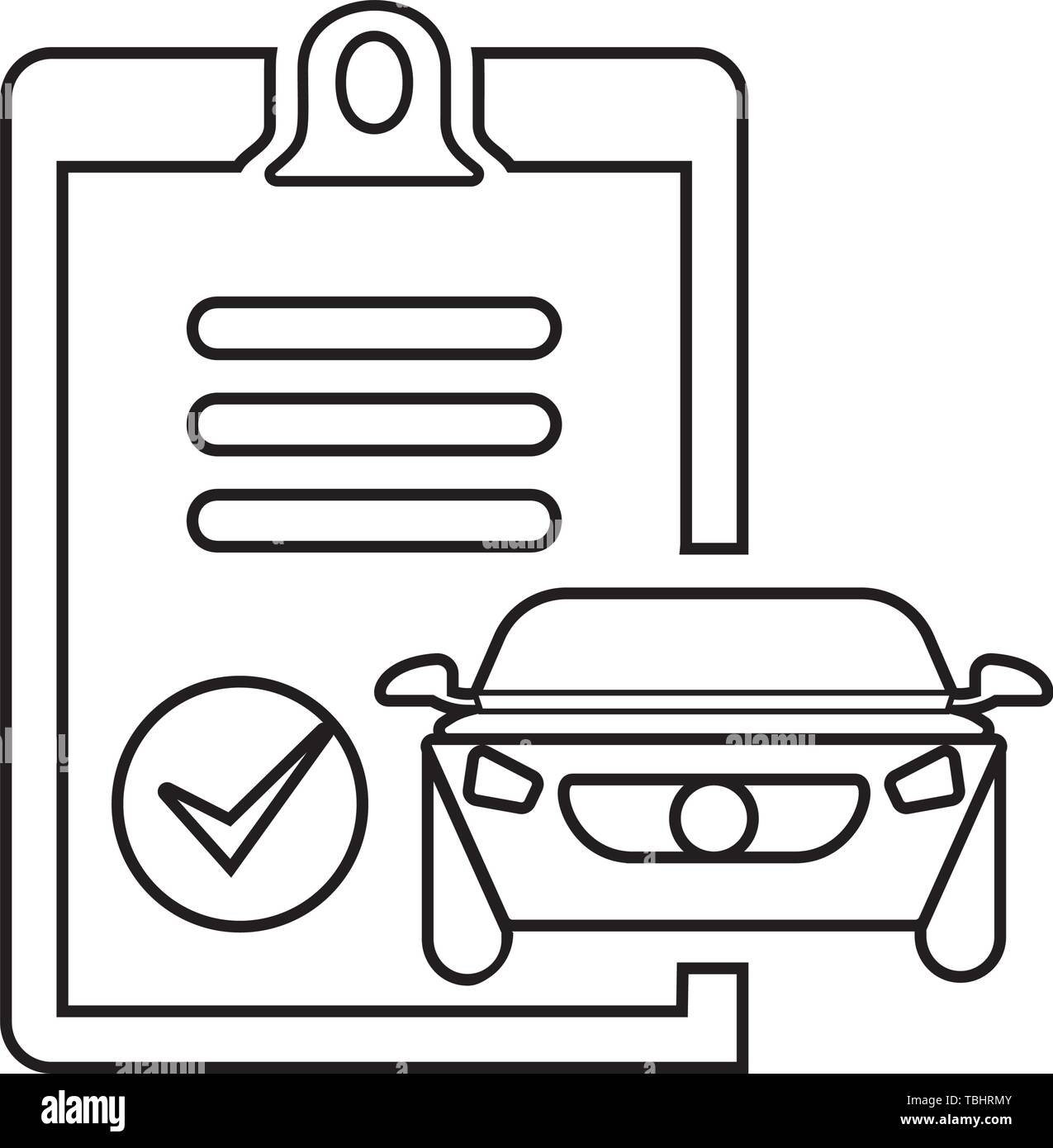 Car maintenance list icon Stock Vector Image & Art - Alamy