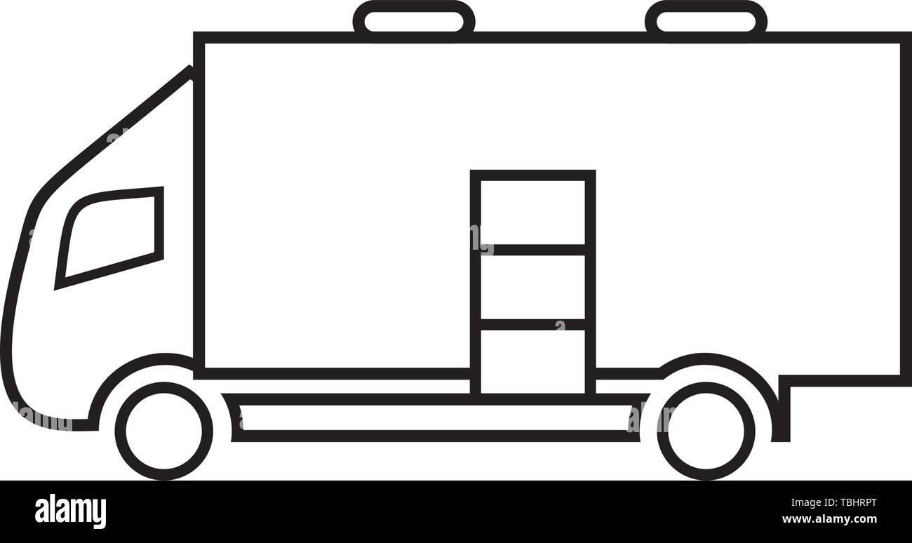 Oil track transport line art icon Stock Vector Image & Art - Alamy