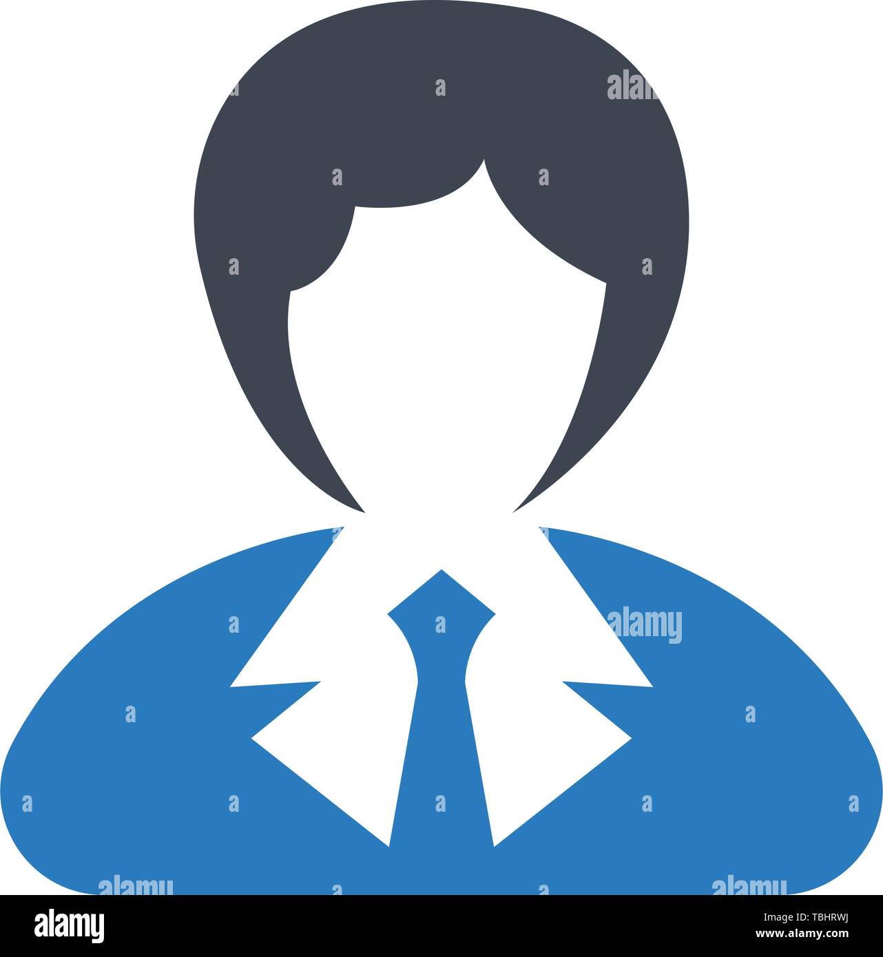 Female avatar blue icon Stock Vector Images - Alamy