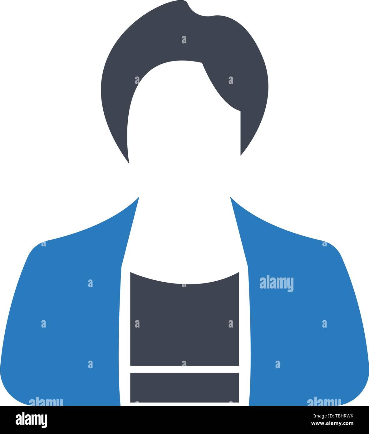 Blue businesswoman Stock Vector Images - Alamy