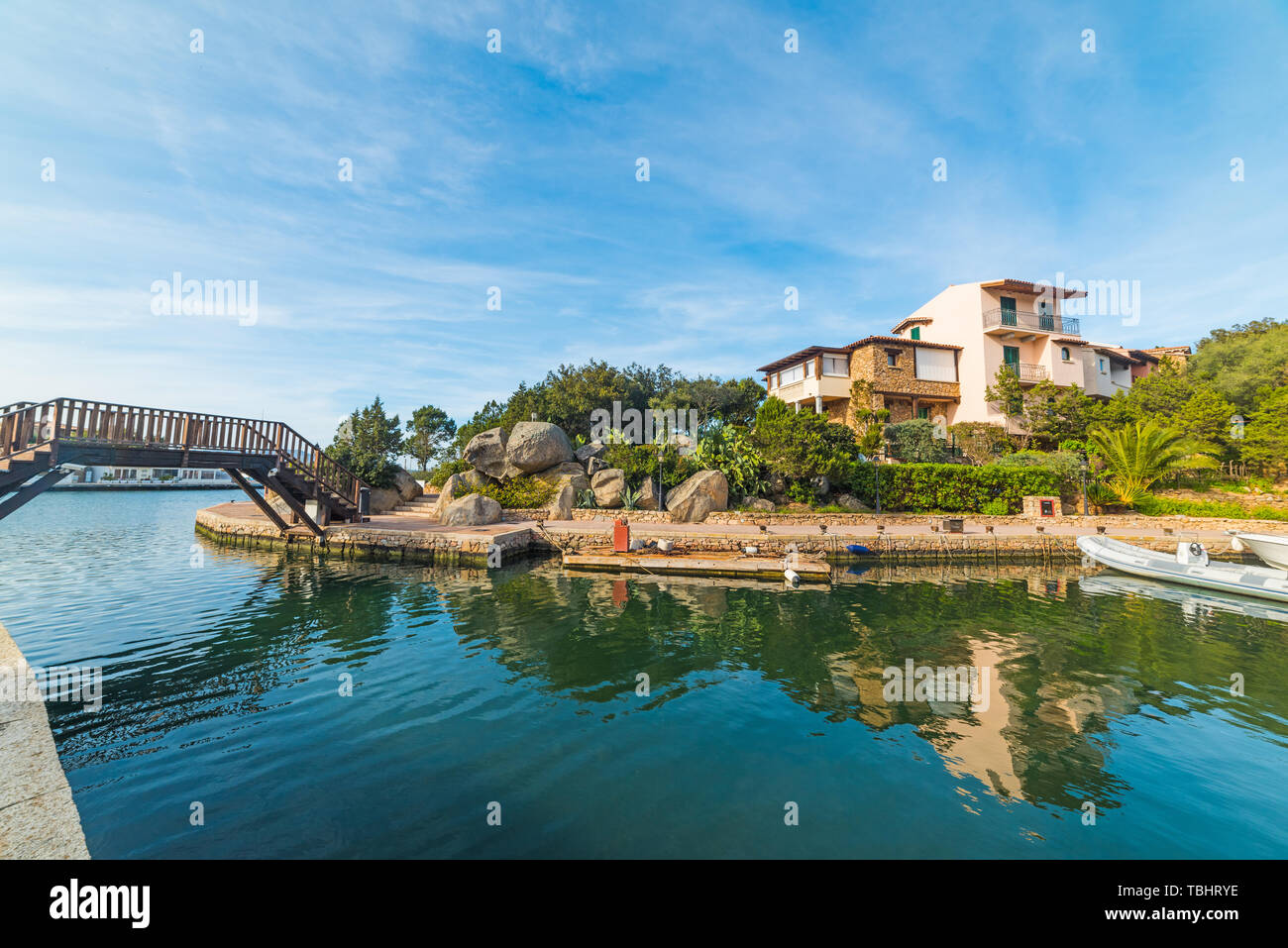 canals in Porto Rotondo, Sardinia Stock Photo - Alamy
