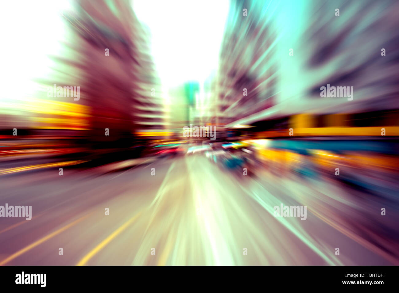 Abstract image of traffic light trails in the city Stock Photo - Alamy