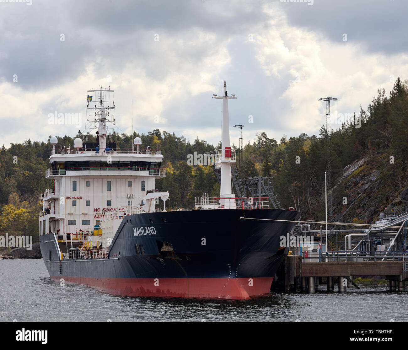 Tanker Mainland in Nacka Strand, Stockholm, Sweden Stock Photo - Alamy