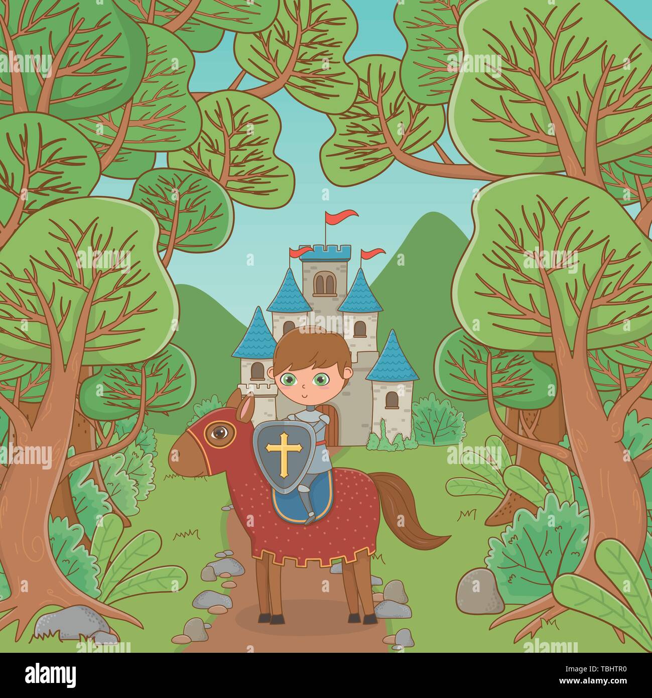 Knight and horse design, Fairytale history medieval fantasy kingdom ...