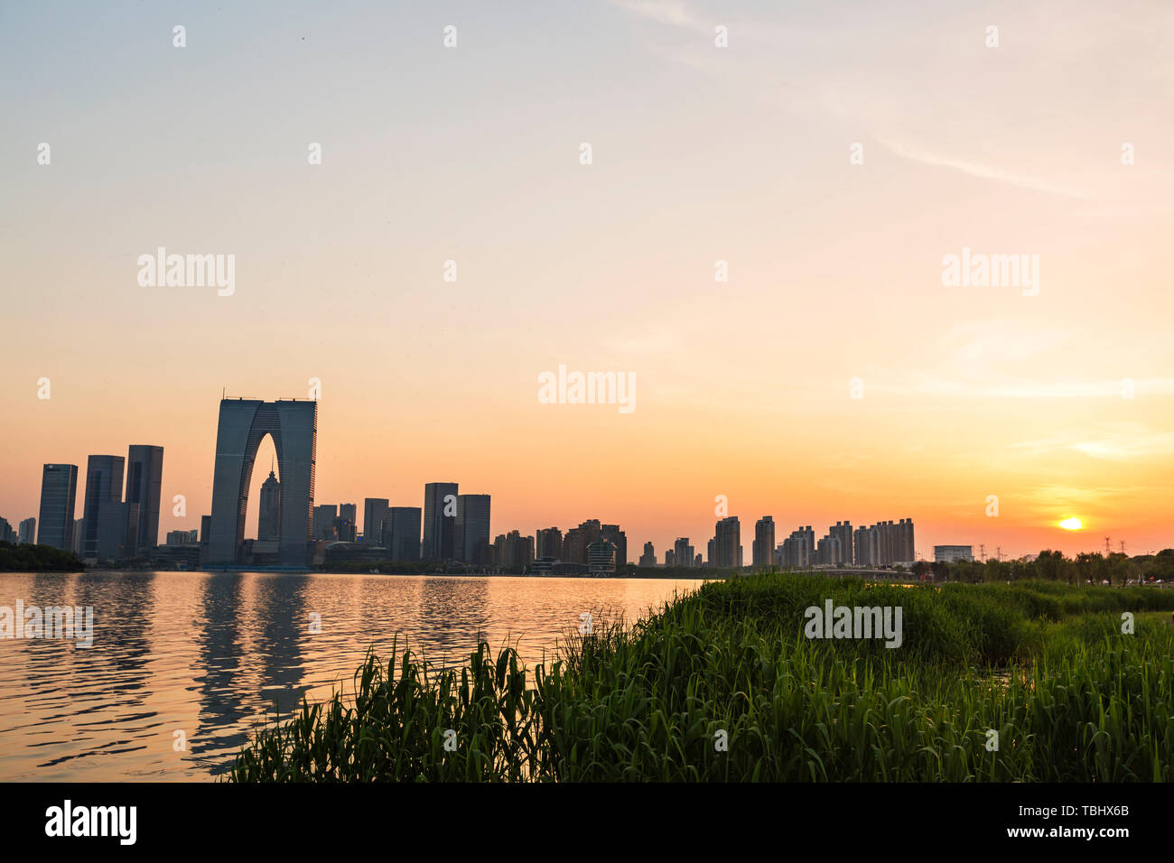 Jinji Lake Area, Suzhou Stock Photo - Alamy
