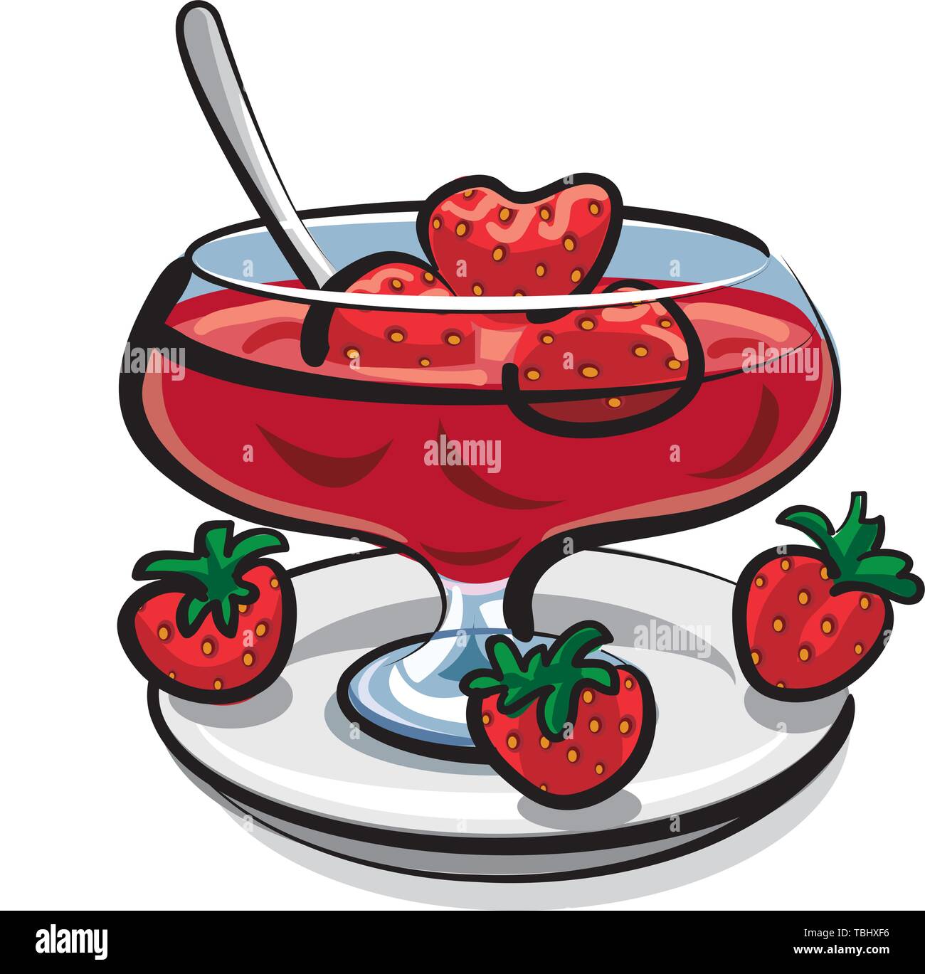 Spreading jam Stock Vector Images - Alamy