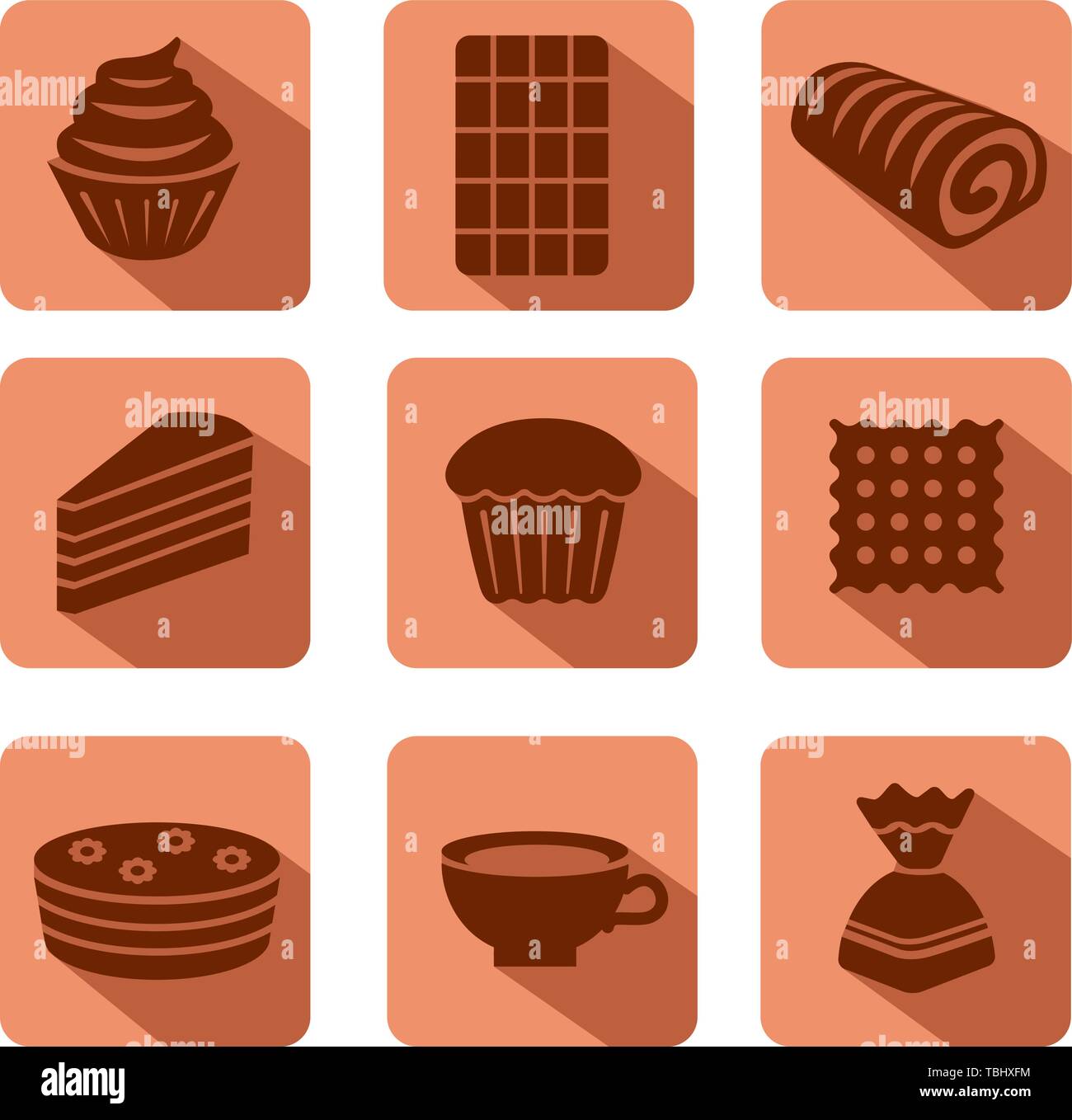 confectionery icon set Stock Vector Image & Art - Alamy