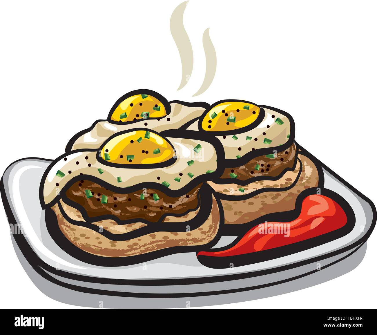 Cutlets vector vectors hi-res stock photography and images - Alamy