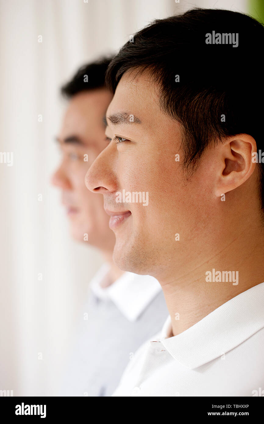 A portrait of a father and son Stock Photo - Alamy