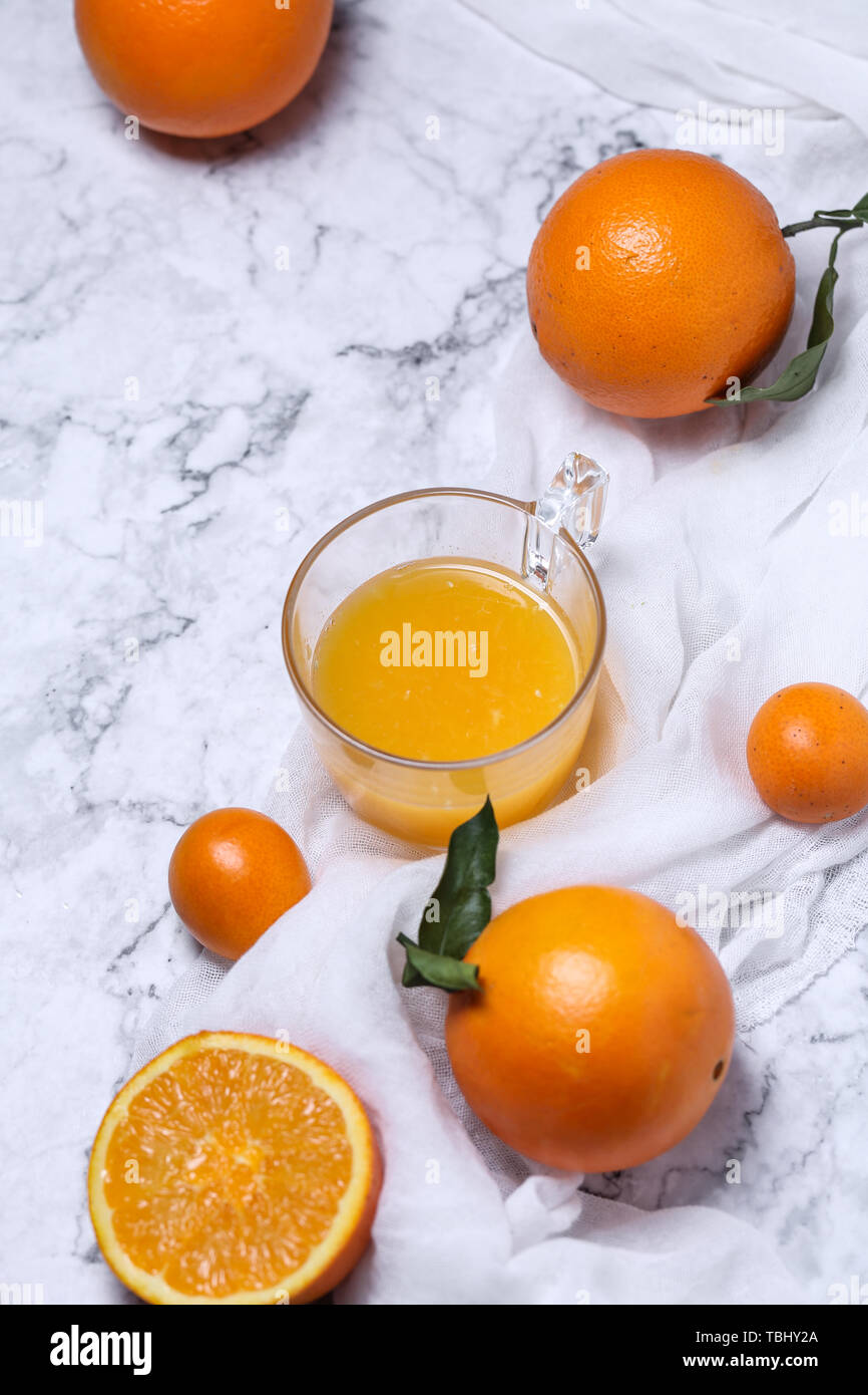 Oranges cut open hi-res stock photography and images - Alamy