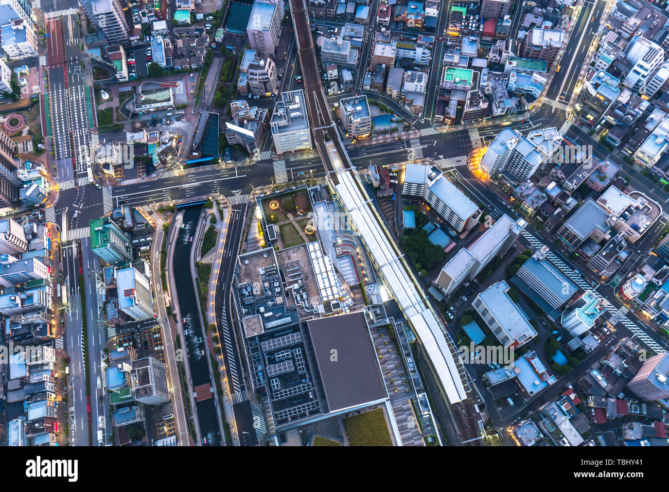 aerial view of cityscape of tokyo japan Stock Photo - Alamy