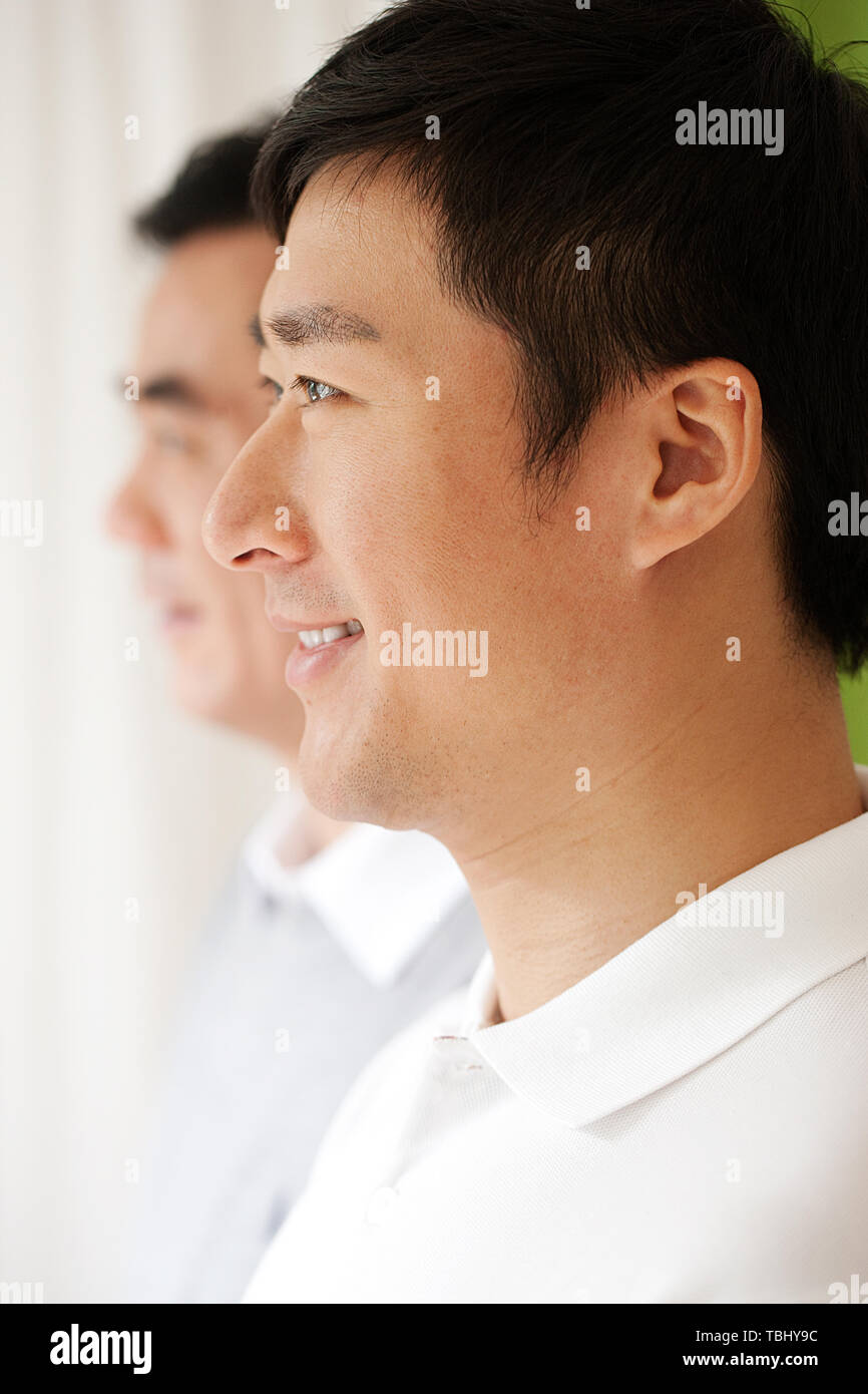 A portrait of a father and son Stock Photo - Alamy
