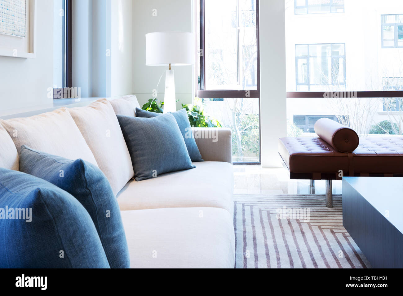 Interior of modern living rooms Stock Photo - Alamy