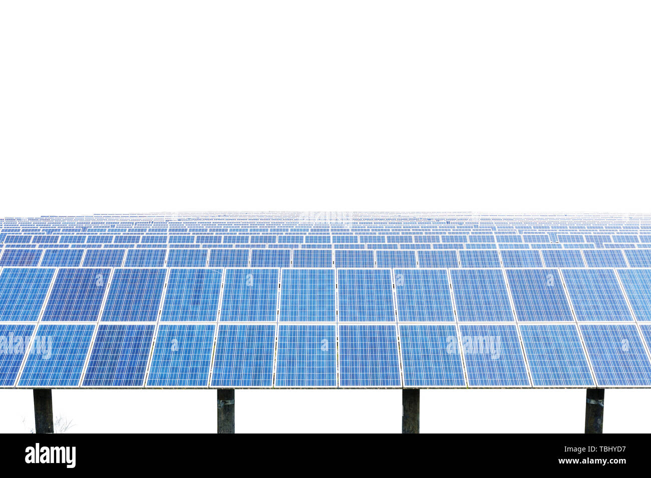Solar panels isolated on white background Stock Photo - Alamy