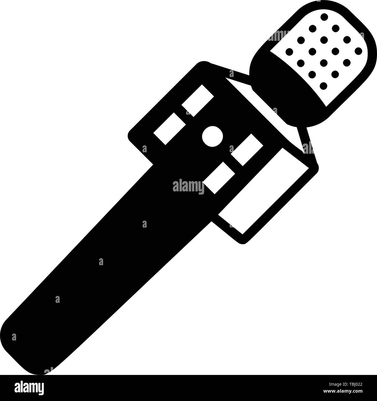 Microphone icon vector - Glyph sign Stock Vector Image & Art - Alamy