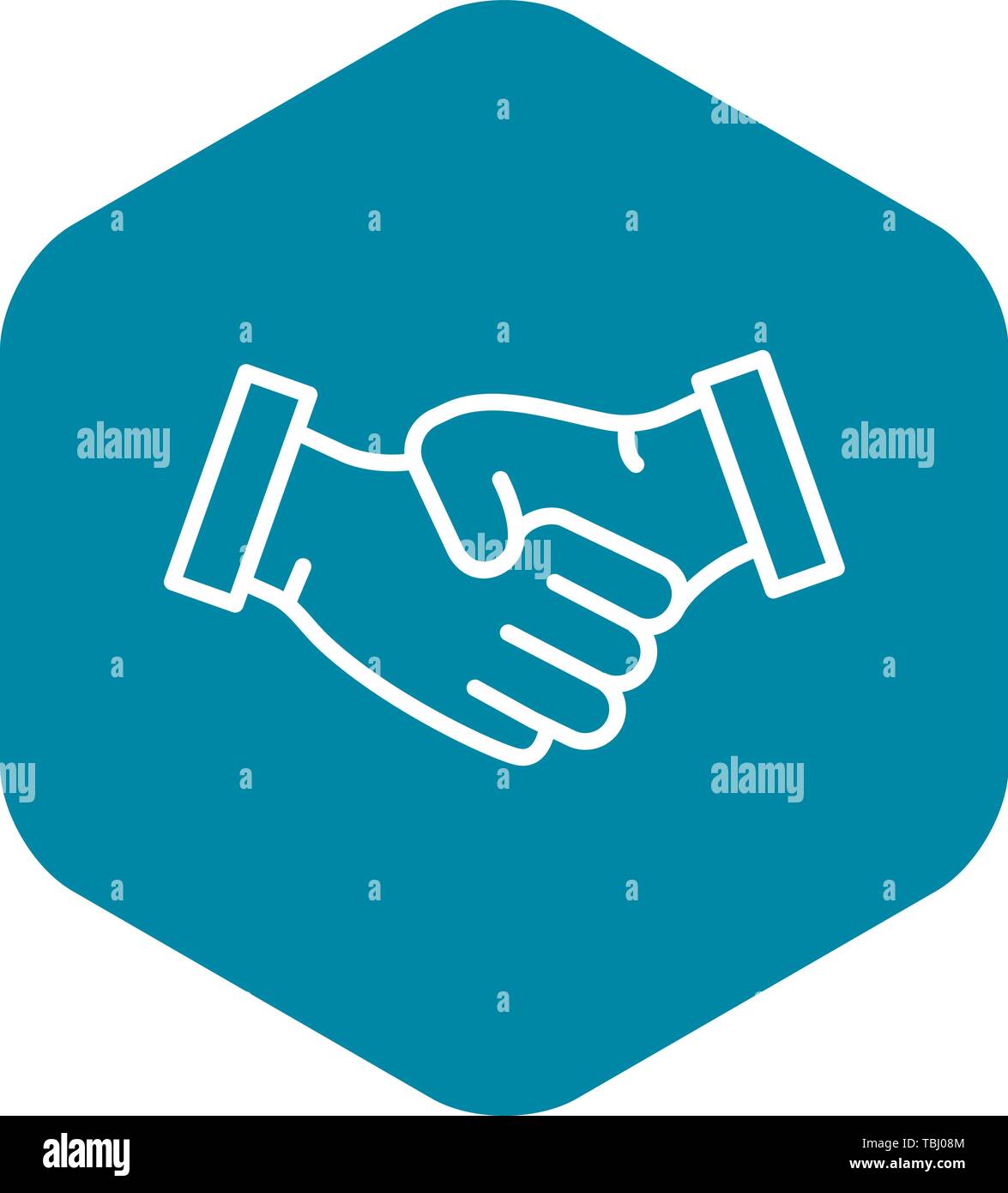 Bribery handshake icon, outline style Stock Vector Image & Art - Alamy
