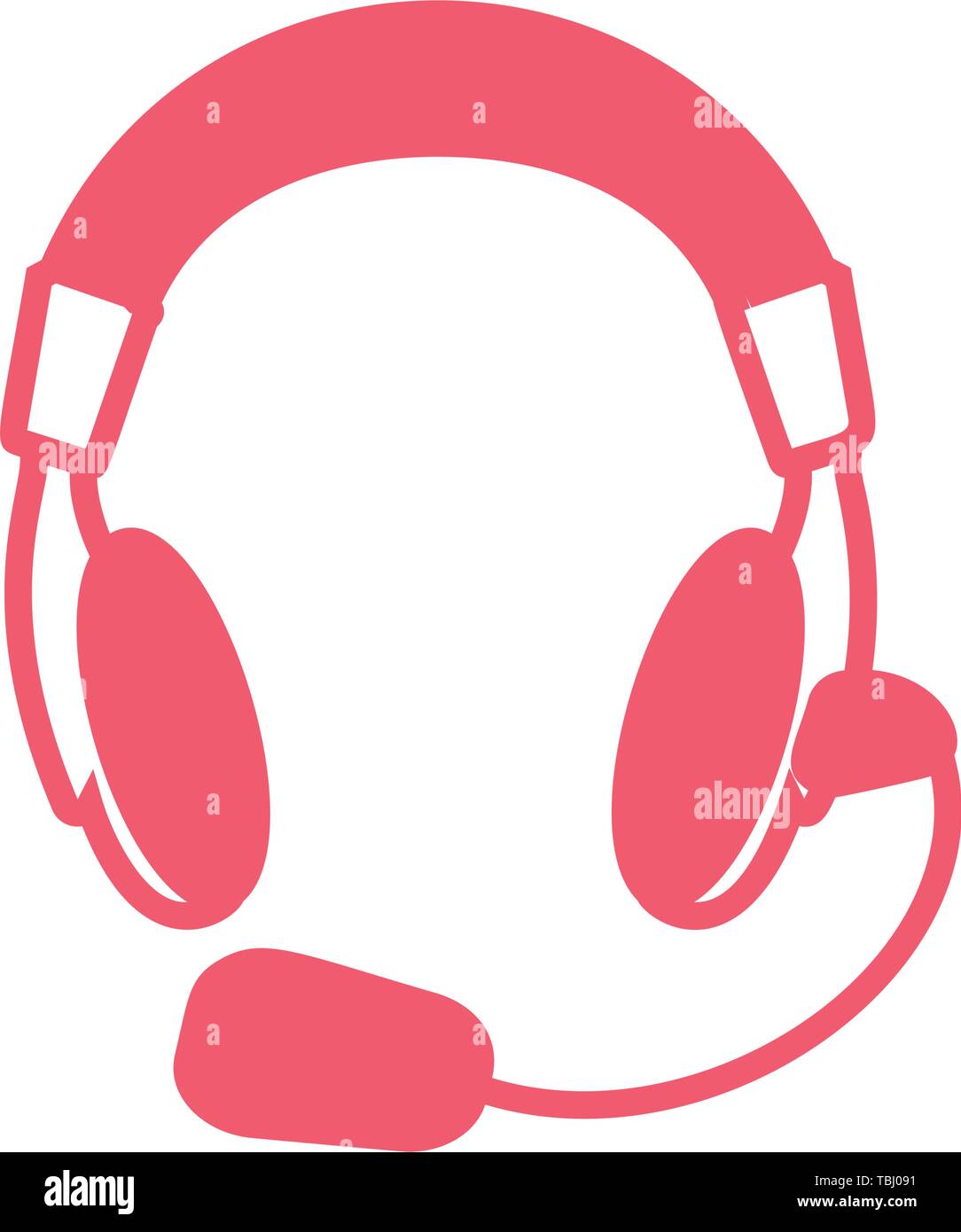 Headphone mic icon Stock Vector Images - Alamy