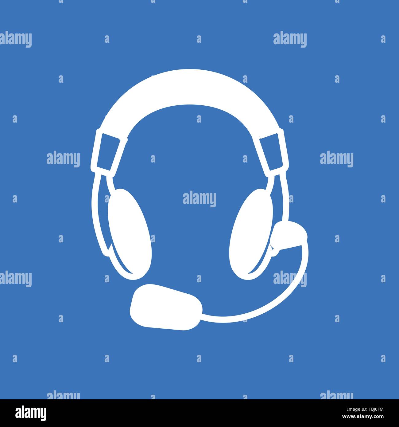 Headphone mic icon Stock Vector Images - Alamy