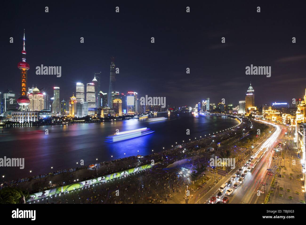city night view Stock Photo - Alamy