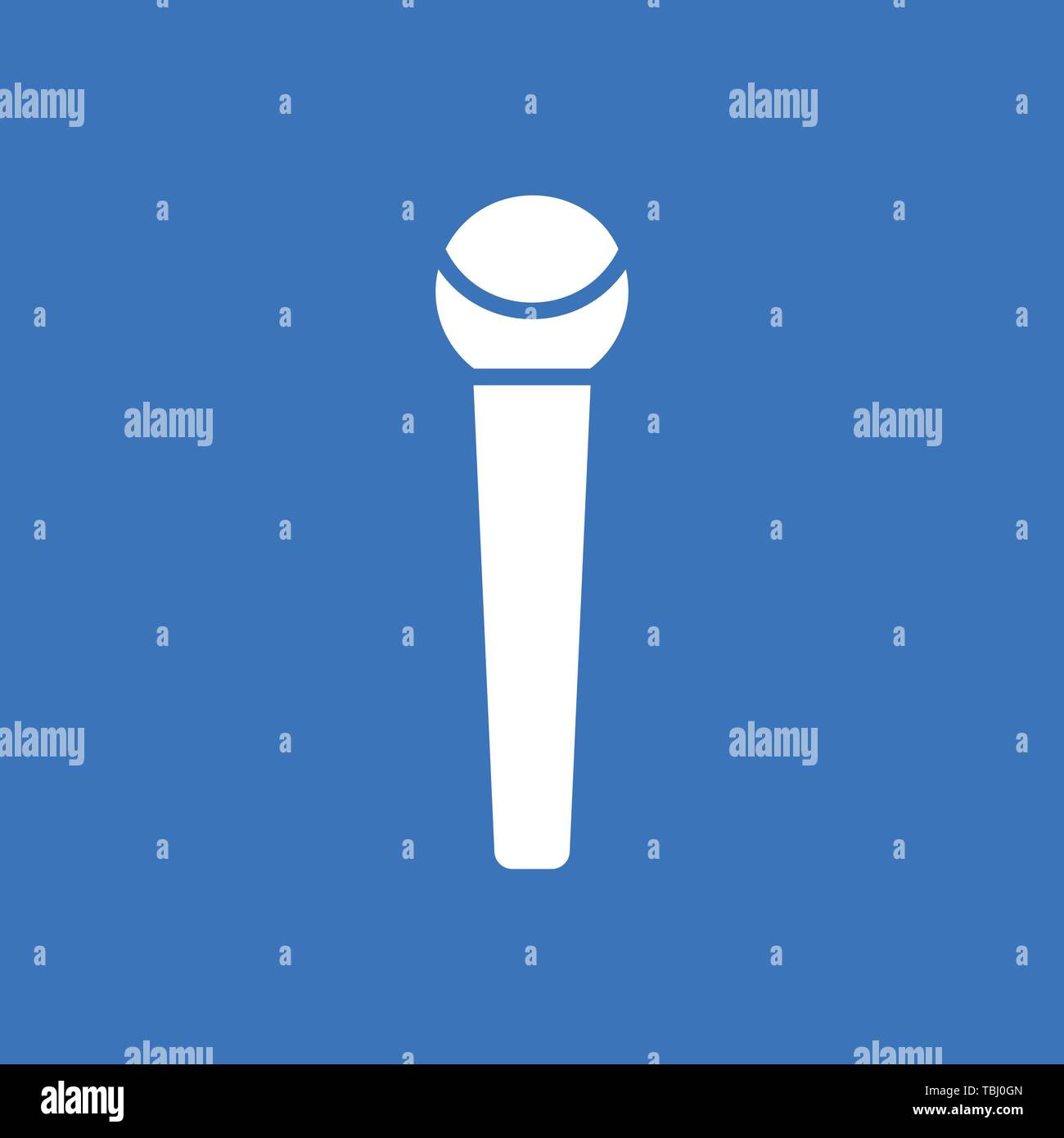 Microphone icon vector - Glyph sign Stock Vector Image & Art - Alamy