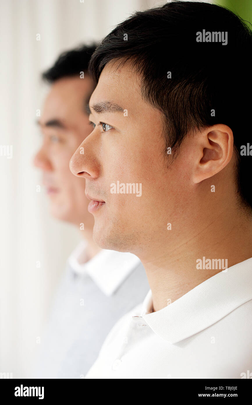A portrait of a father and son Stock Photo - Alamy