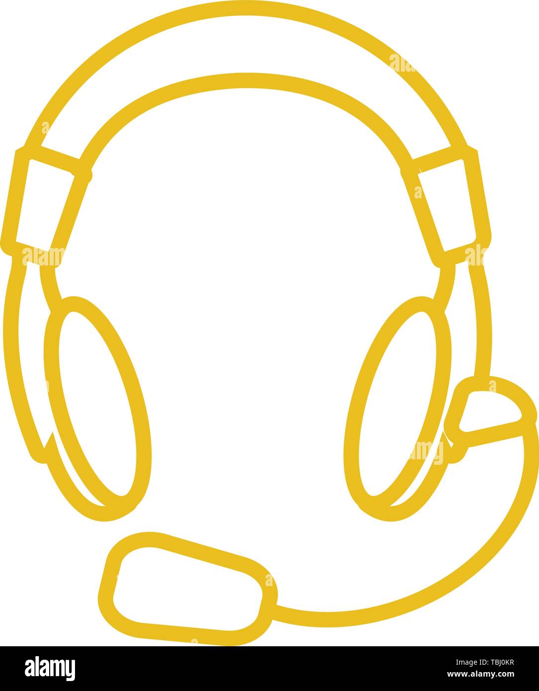 Headphone mic icon hi-res stock photography and images - Alamy