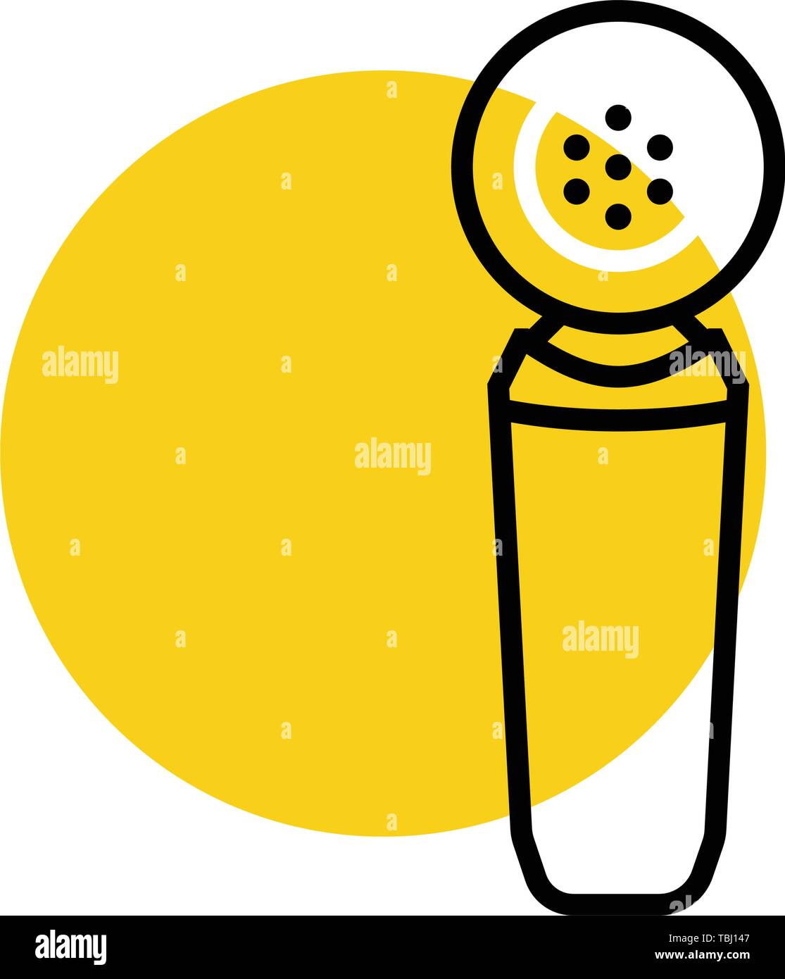 Microphone icon vector - Fill outline Stock Vector Image & Art - Alamy