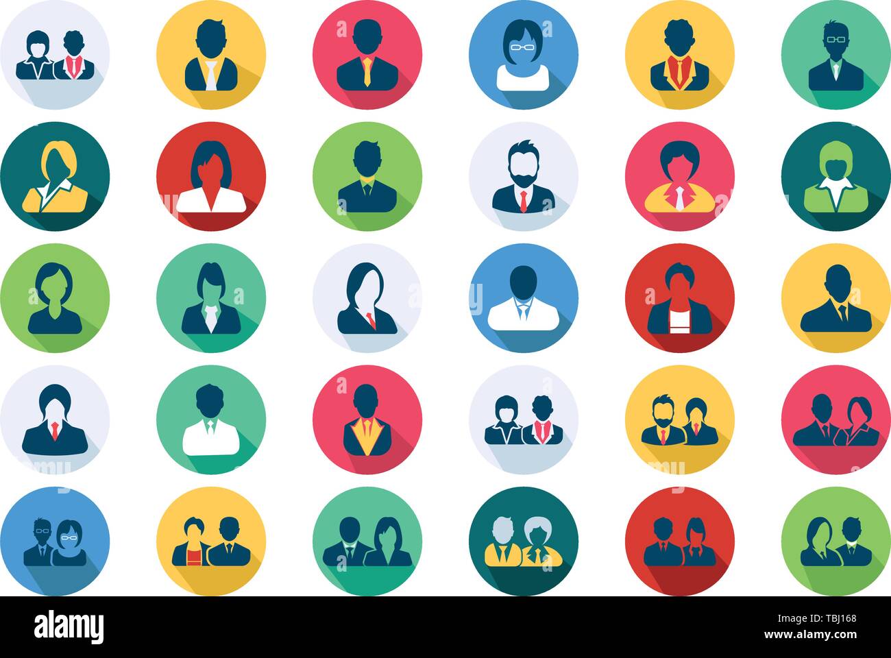 Colorful vector icons hi-res stock photography and images - Alamy