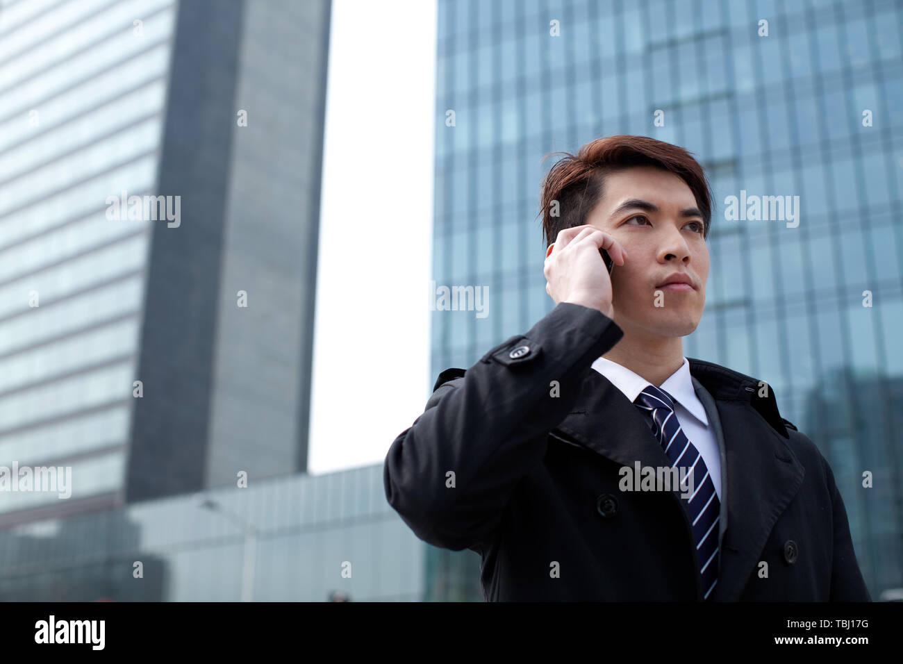 Business white-collar workers in front of the office building Stock ...