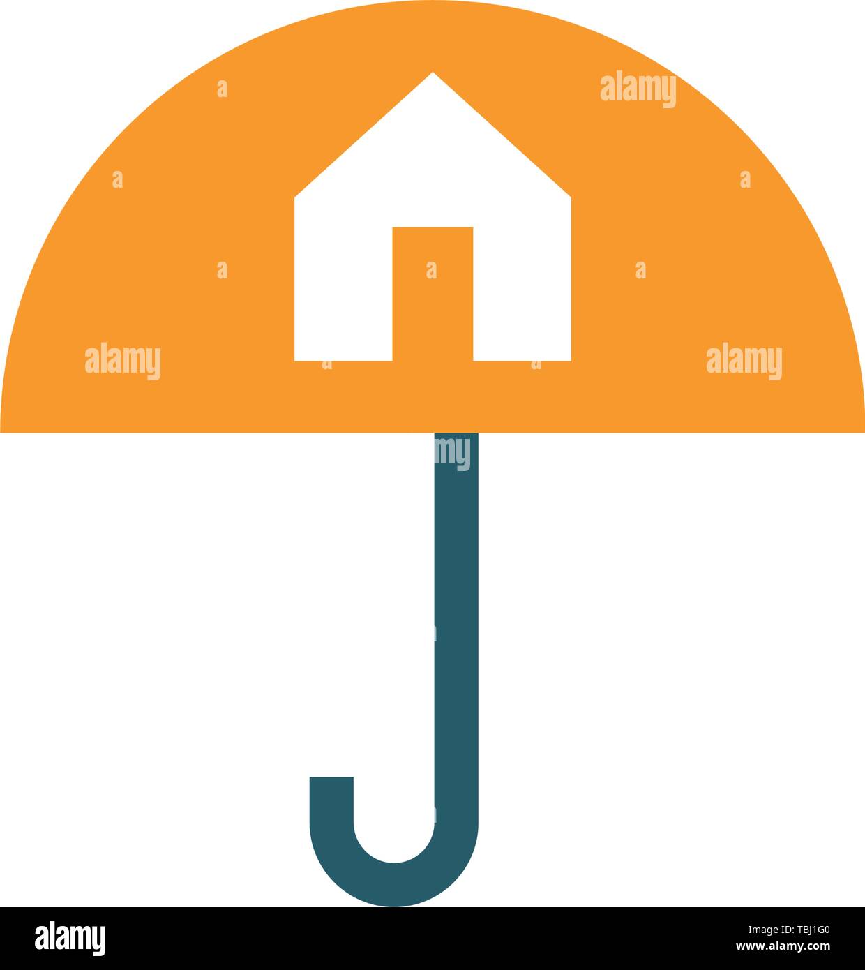 House protection sign - Real estate safety icon Stock Vector Image ...