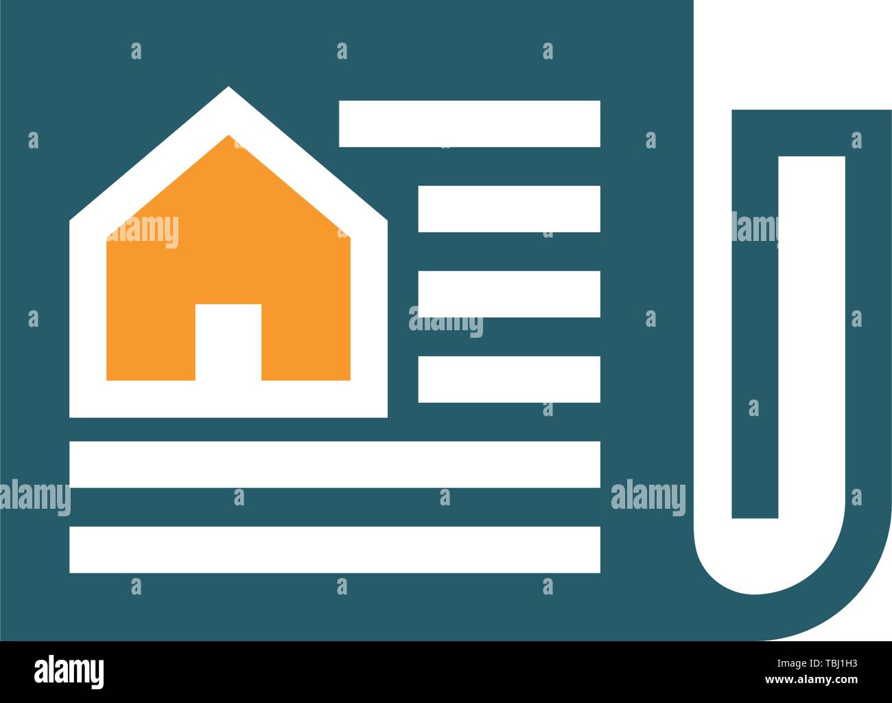 Real estate document sign - House agreement icon vector Stock Vector ...