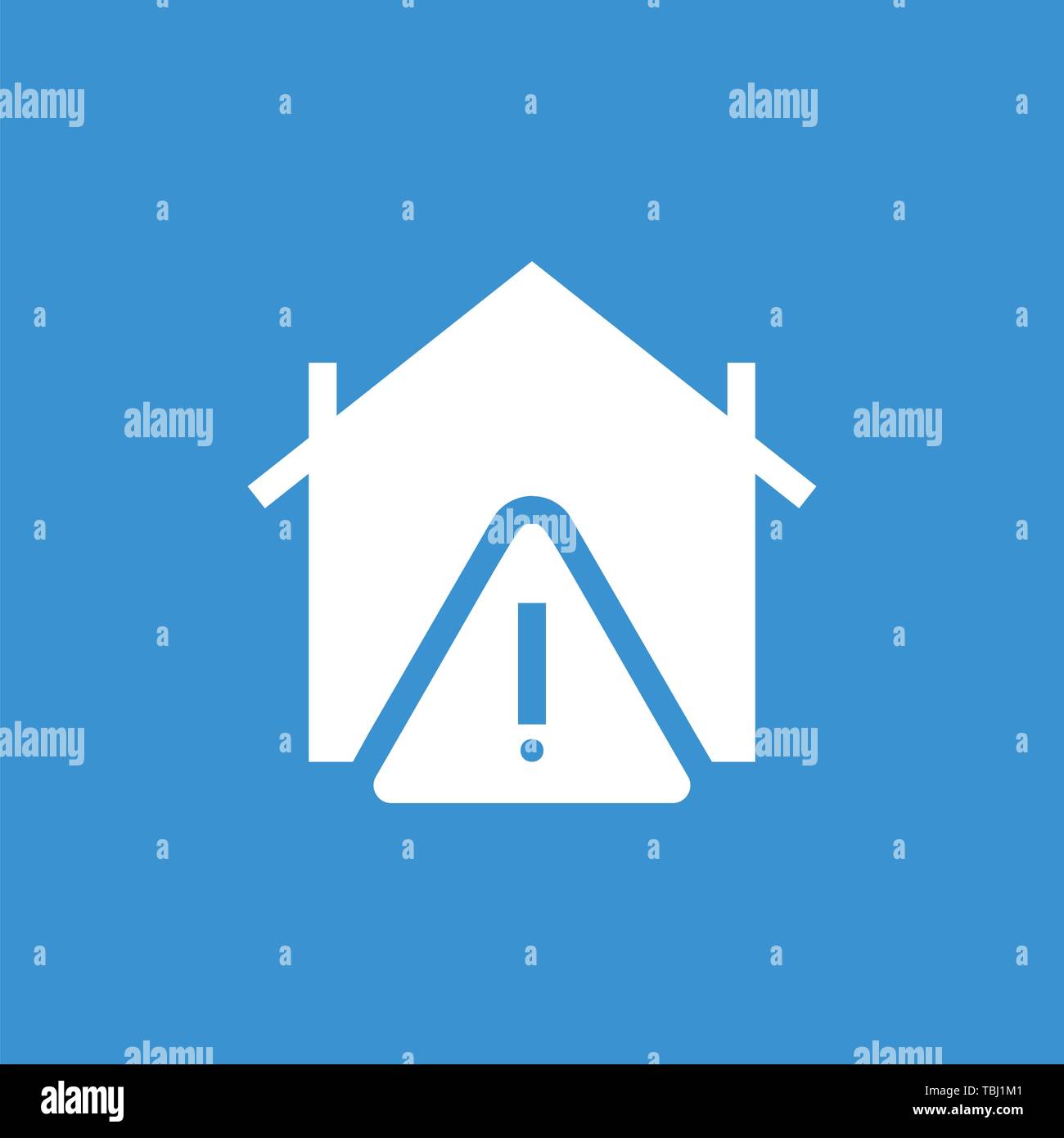 House dangerous icon - Real estate danger zone icon Stock Vector Image ...