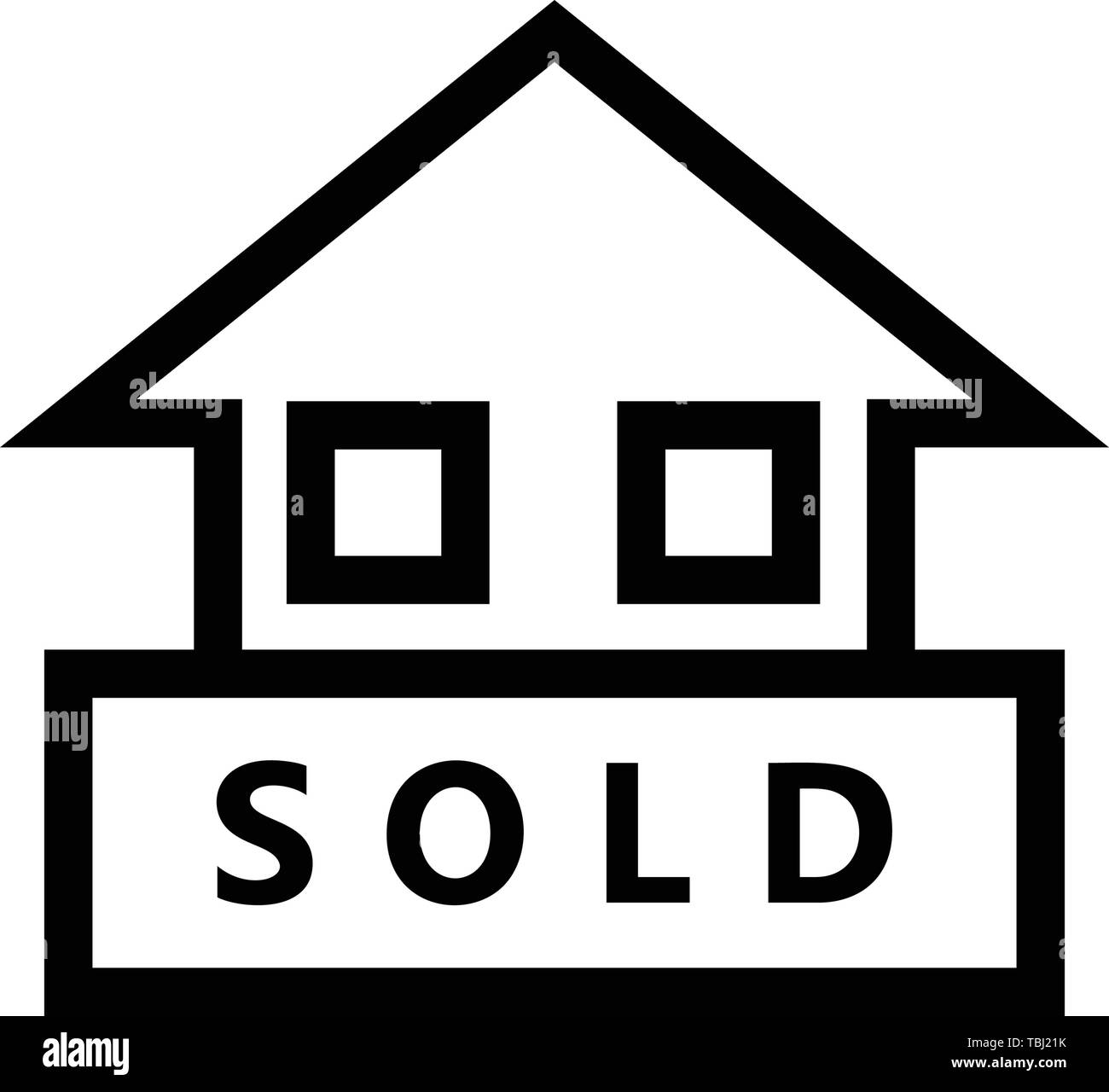 House sold icon - vector Stock Vector Image & Art - Alamy