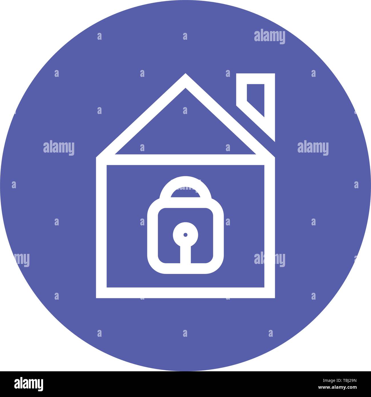 House protection sign - Safety real estate icon vector Stock Vector ...