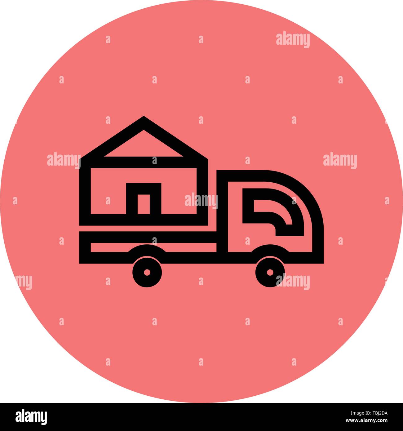 House shifting sign - Moving to a new place concept Stock Vector Image ...