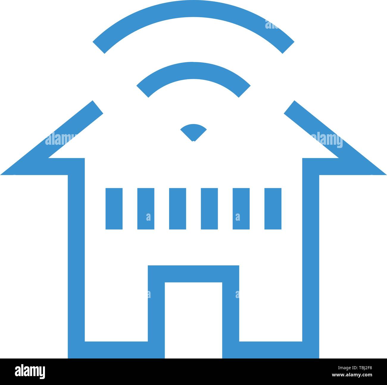 Wifi smart home icon Stock Vector Images - Alamy