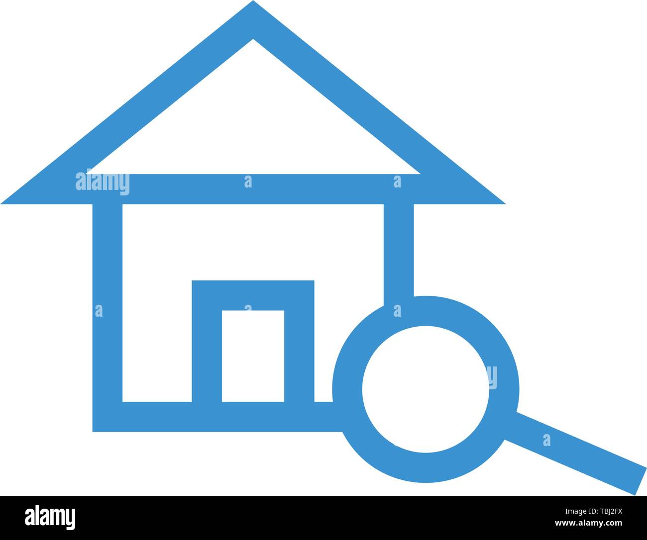 House searching icon - vector Stock Vector Image & Art - Alamy