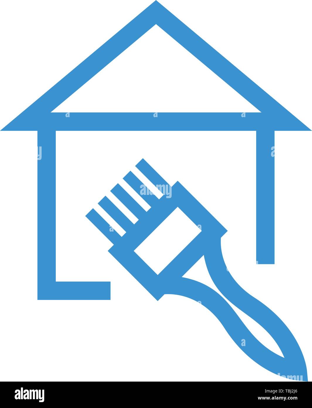 House renovation icon vector - Real estate painting service sign Stock ...