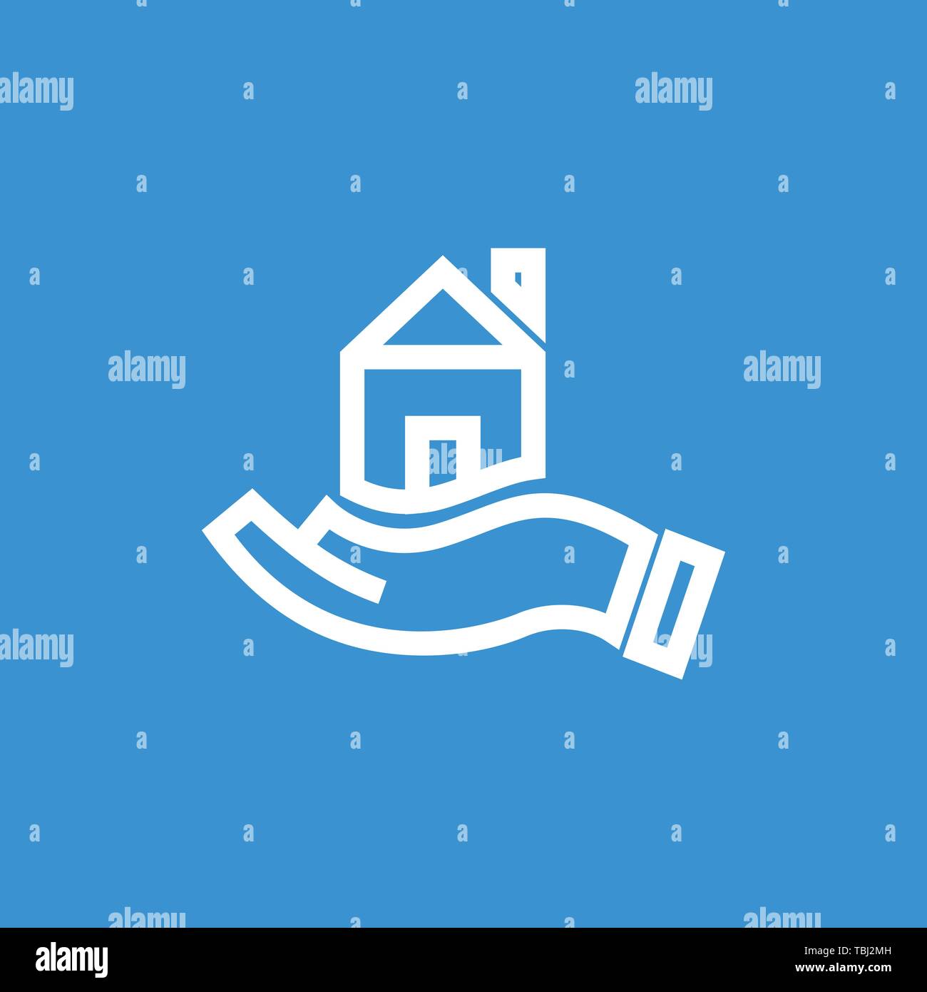 House protection sign - Safety real estate icon vector Stock Vector ...