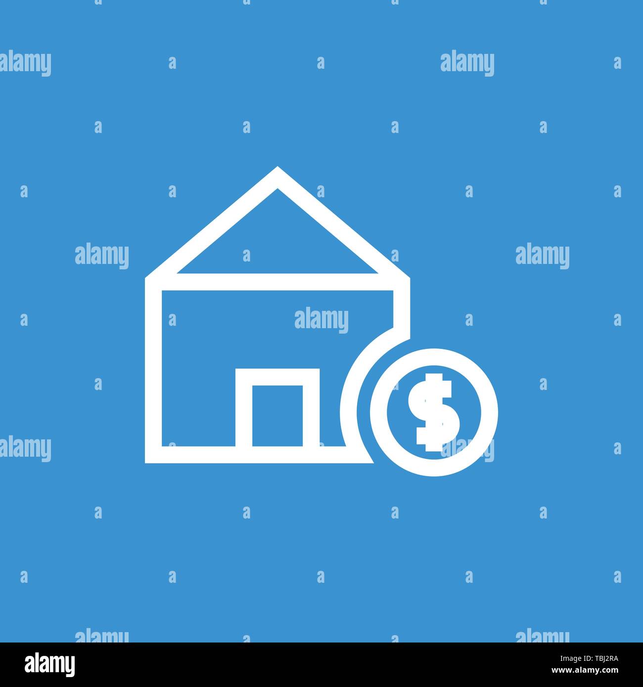 house with dollar sign icon - vector Stock Vector Image & Art - Alamy