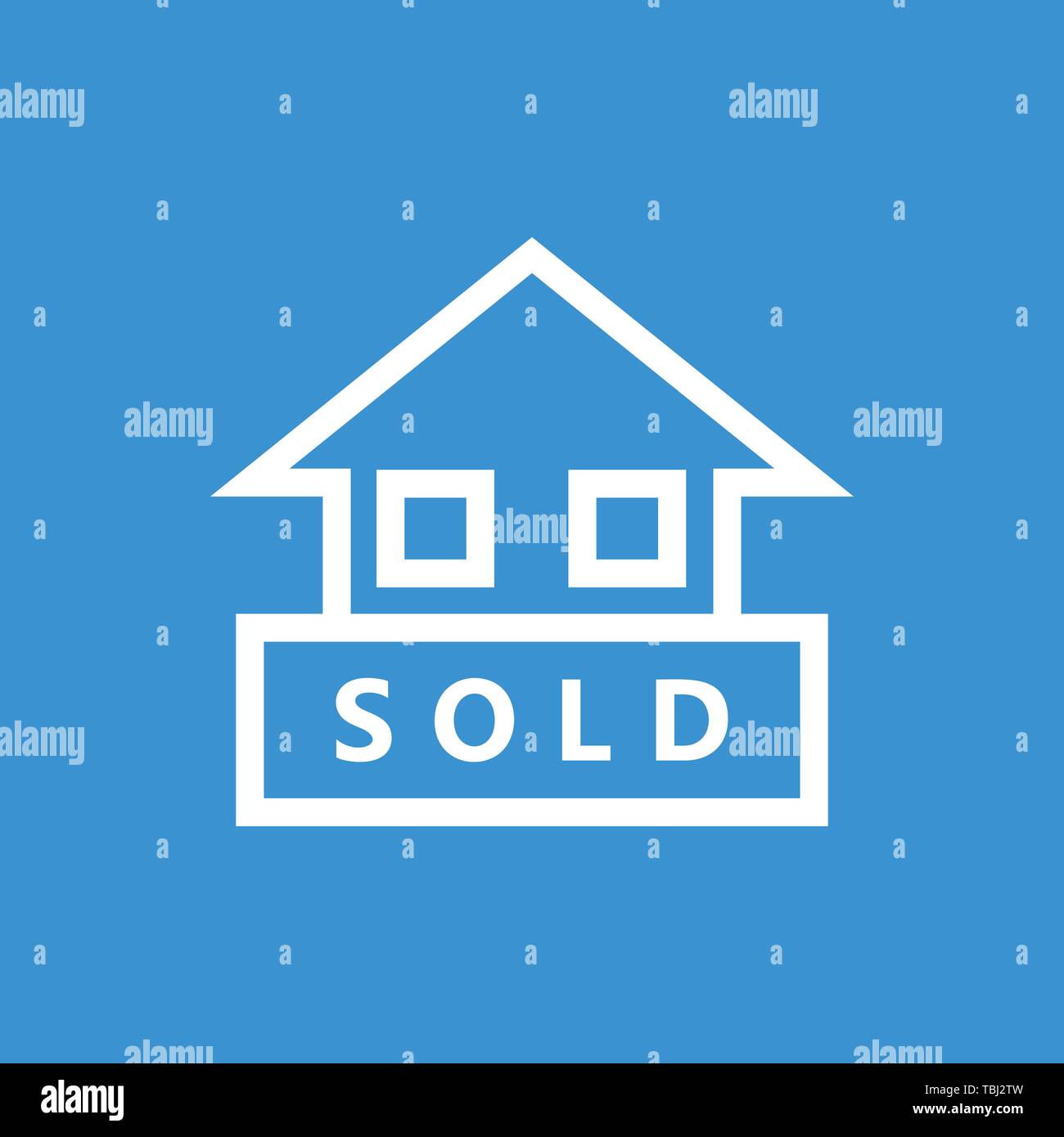 House sold icon - vector Stock Vector Image & Art - Alamy