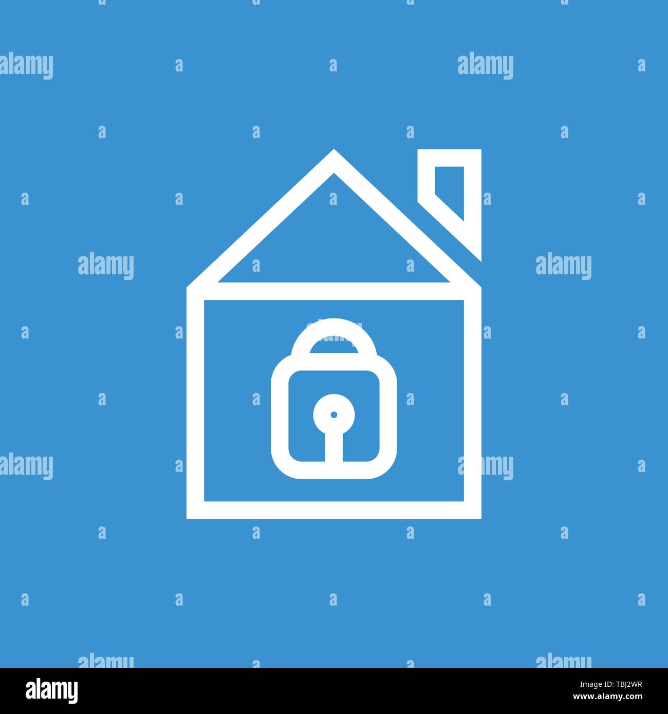 House protection sign - Safety real estate icon vector Stock Vector ...