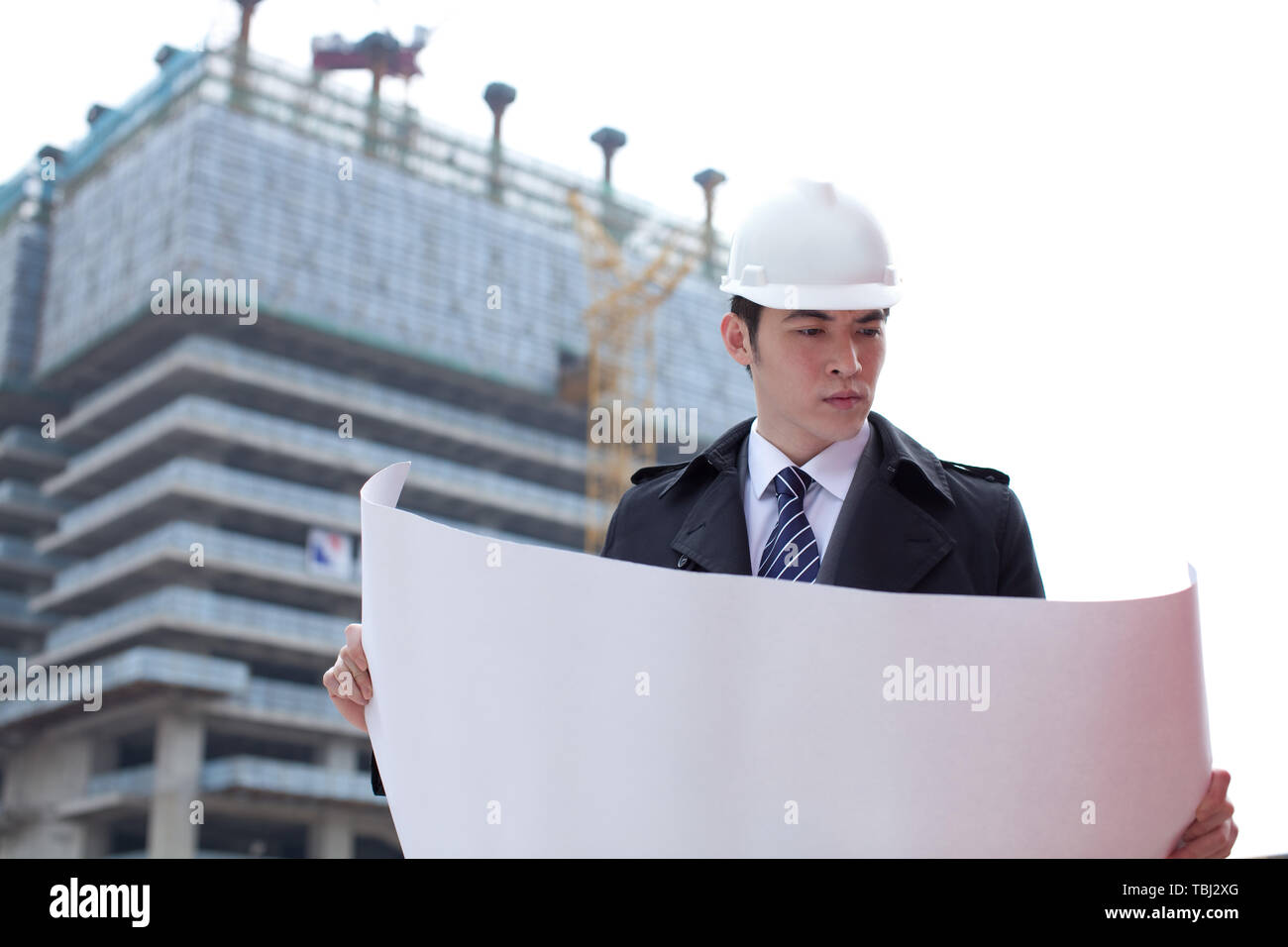 Staff at the construction site Stock Photo - Alamy