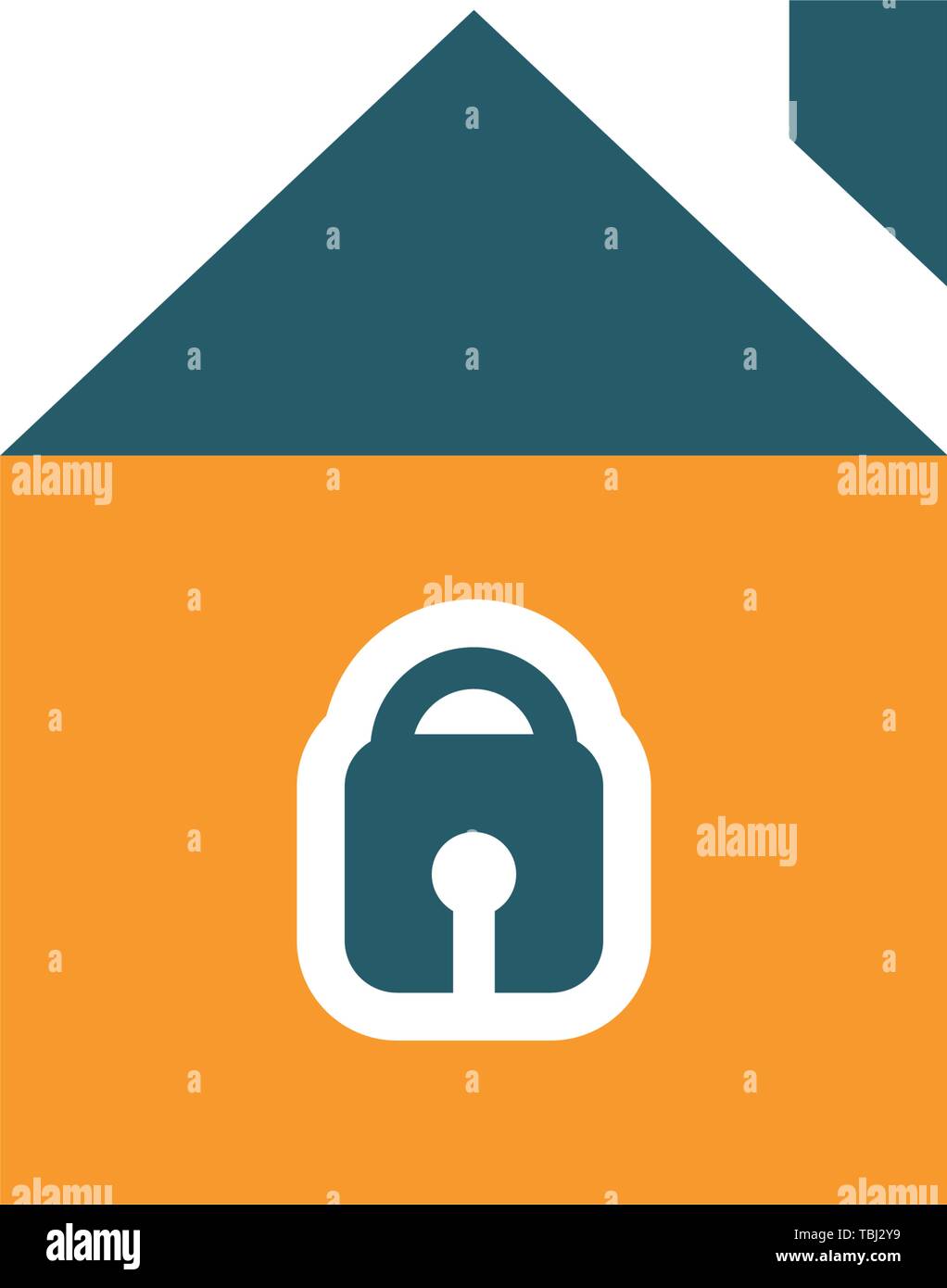 House protection sign - Safety real estate icon vector Stock Vector ...
