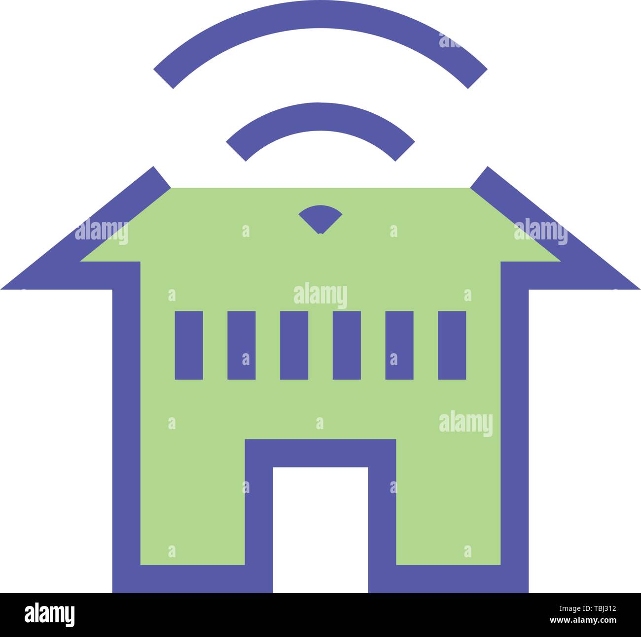 Home wifi sign icon - vector Stock Vector Image & Art - Alamy