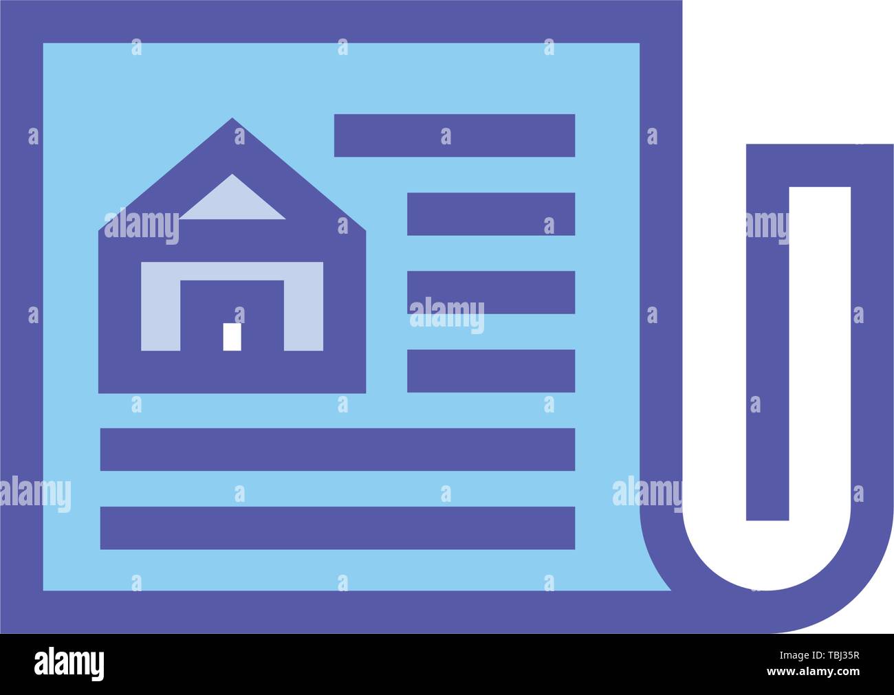 Real estate document sign - House agreement icon vector Stock Vector ...