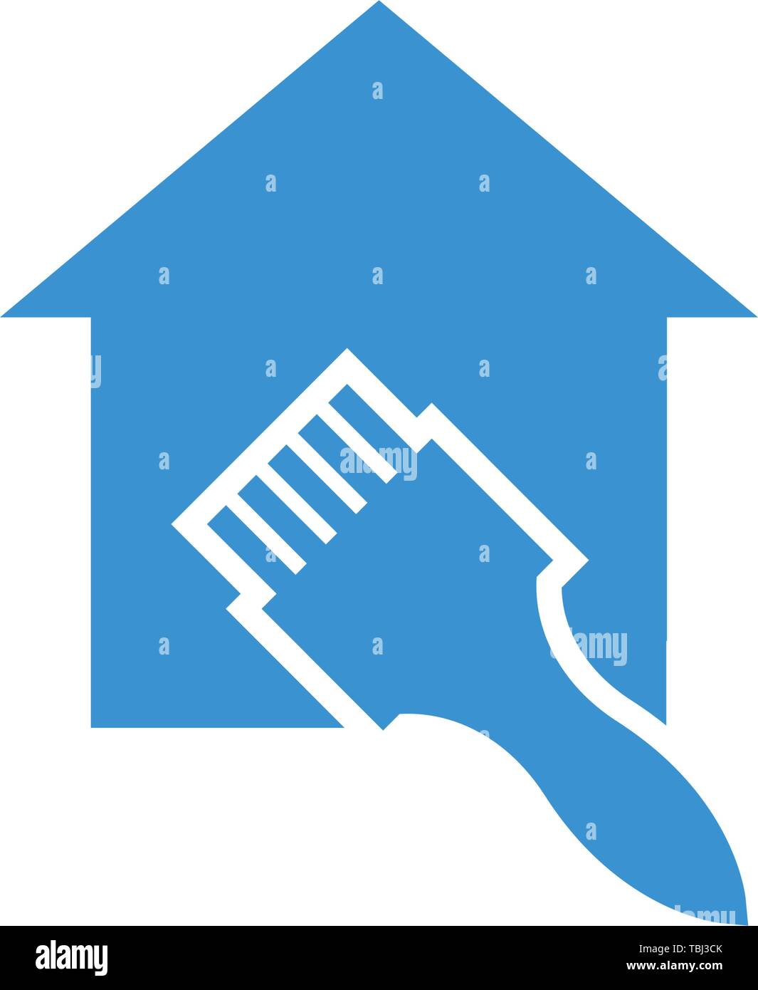 House renovation icon vector - Real estate painting service sign Stock ...