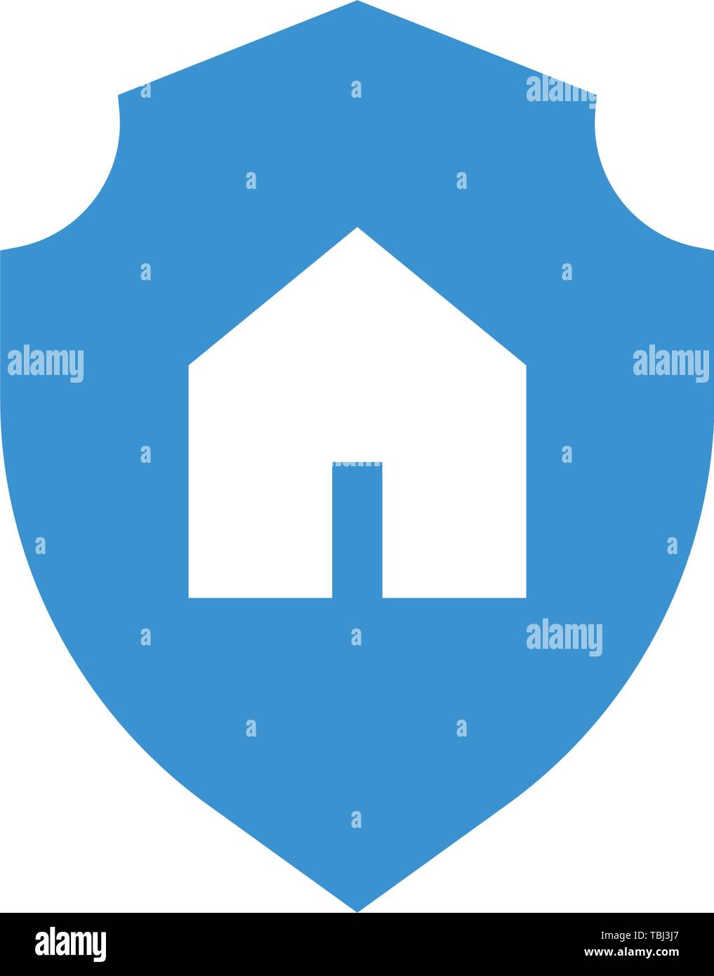 House protection sign - Safety real estate icon vector Stock Vector ...