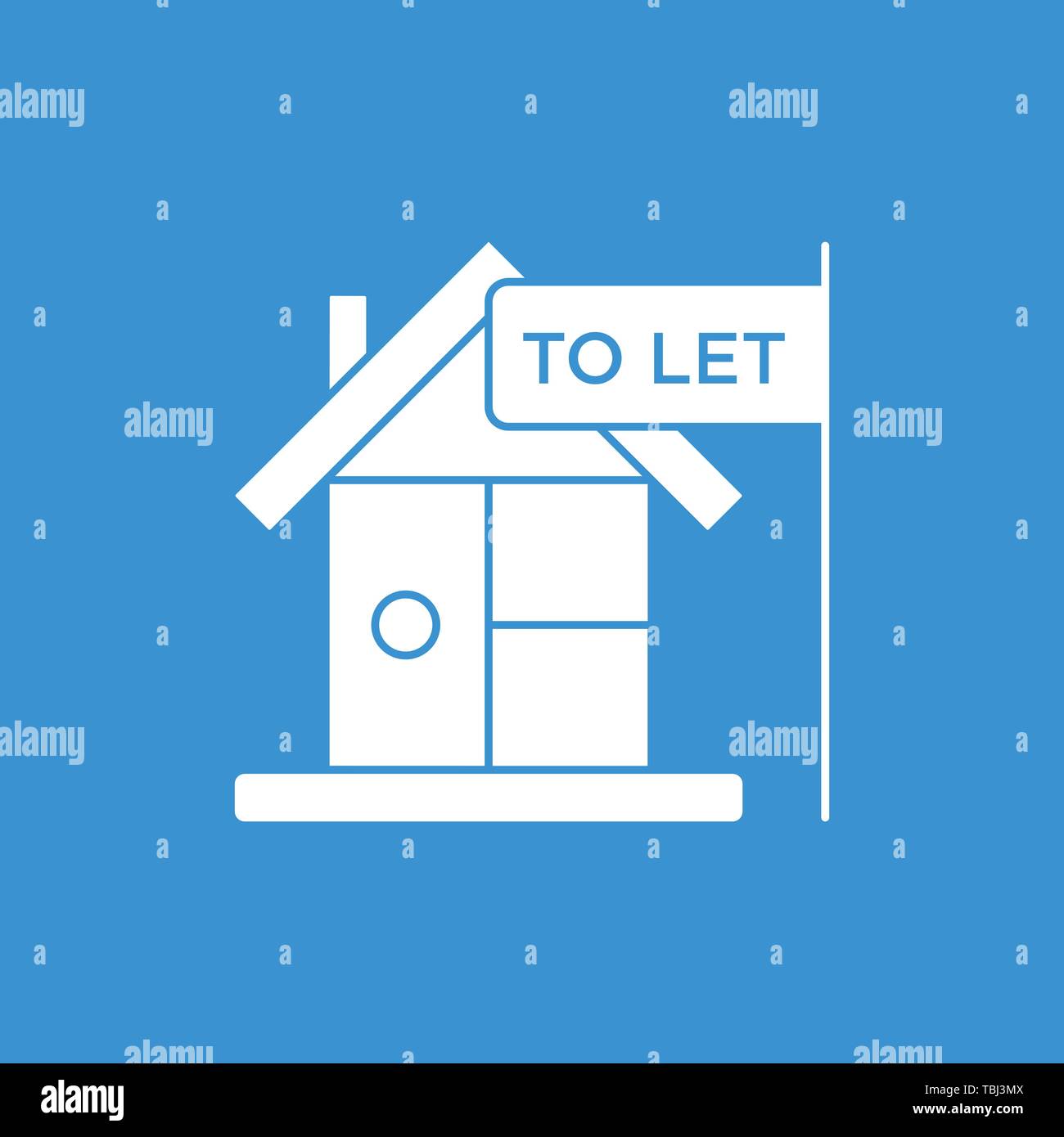 Home - to let - sign - House rent sign icon - vector Stock Vector Image ...