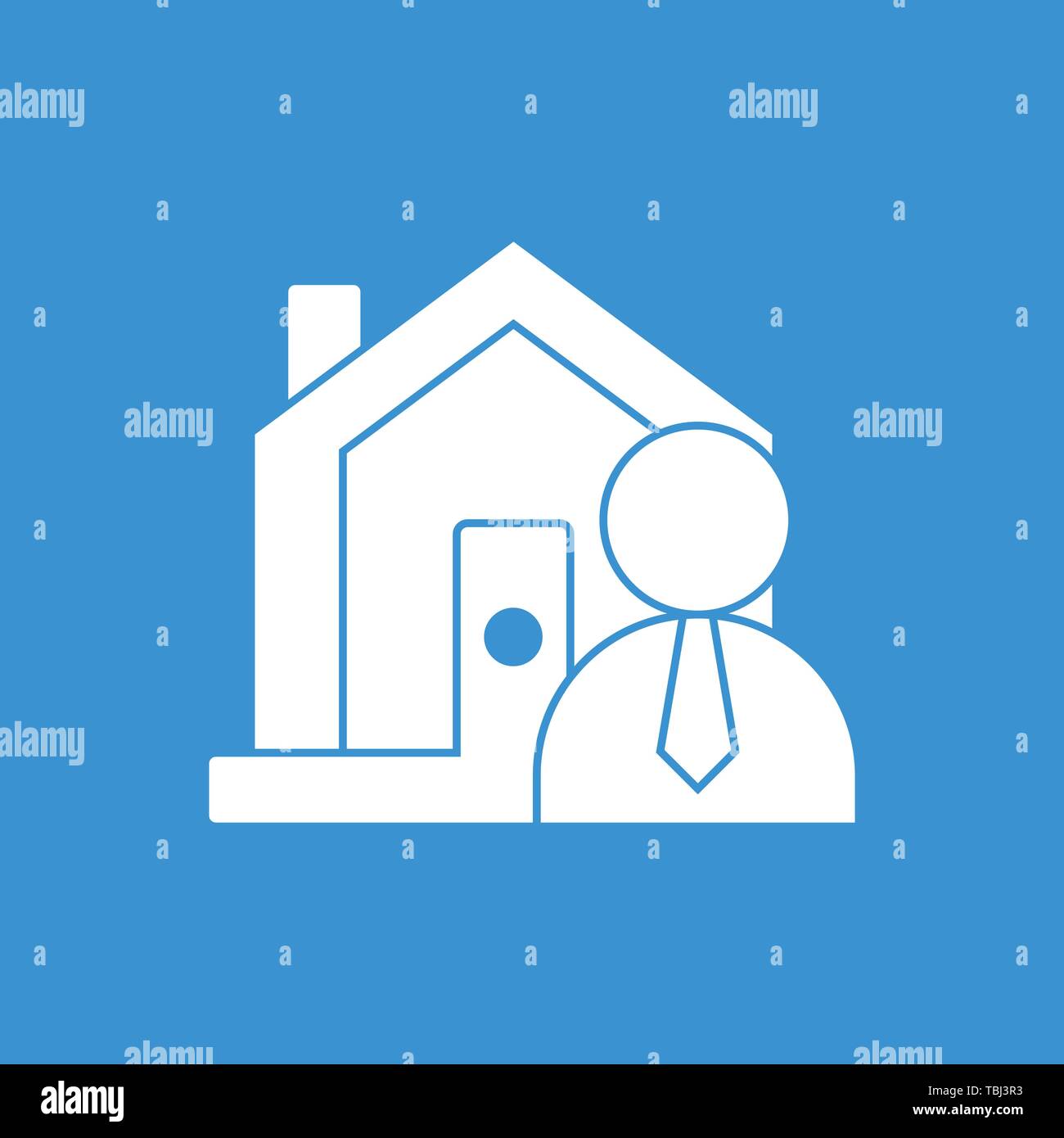 Estate agent sign isolated Stock Vector Images - Alamy